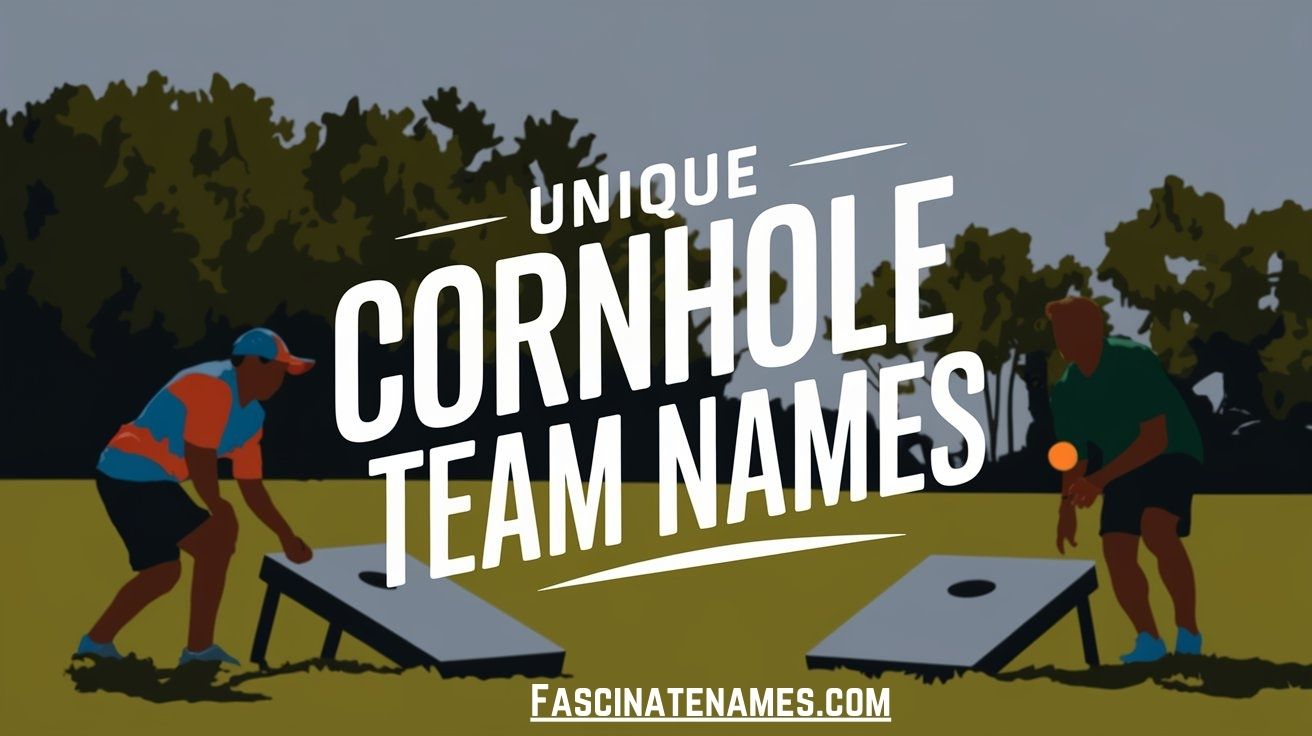 450+ Unique and Funny Cornhole Team Names for Your Squad - Fascinate Names
