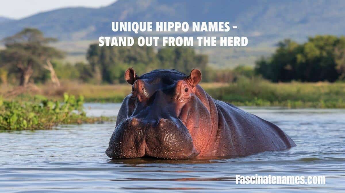 450+ Mighty Hippo Names: Rule the River Bold & Powerful - Fascinate Names