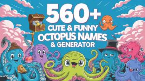 560+ Cute & Funny Octopus Names + Generator - Fascinate Names