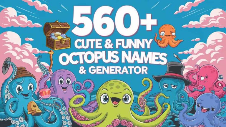 560+ Cute & Funny Octopus Names + Generator - Fascinate Names