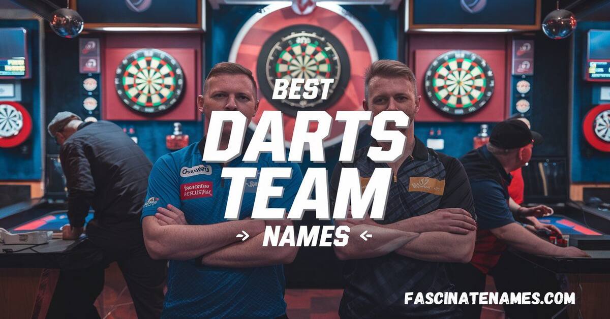 500 Darts Team Names: Funny, Clever & Memorable Ideas! - Fascinate Names