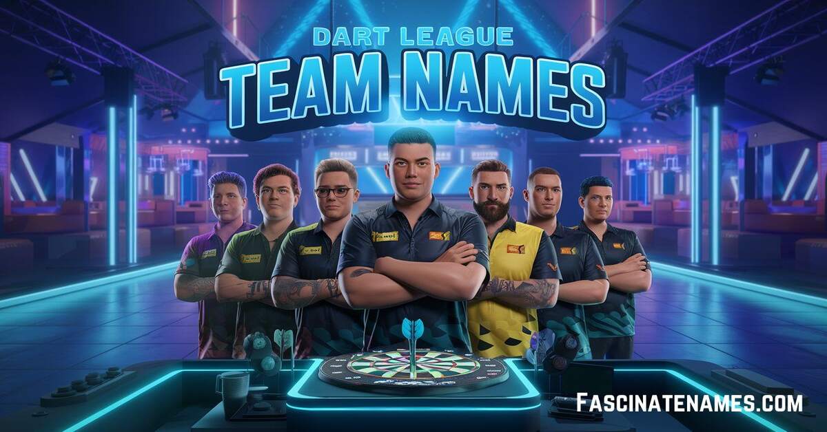 500 Darts Team Names: Funny, Clever & Memorable Ideas! - Fascinate Names