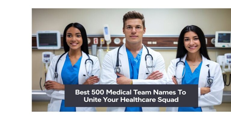 Best 600+ Medical Team Names to Unite Your Healthcare Squad - Fascinate ...