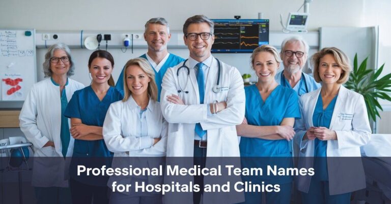 Best 600+ Medical Team Names to Unite Your Healthcare Squad - Fascinate ...