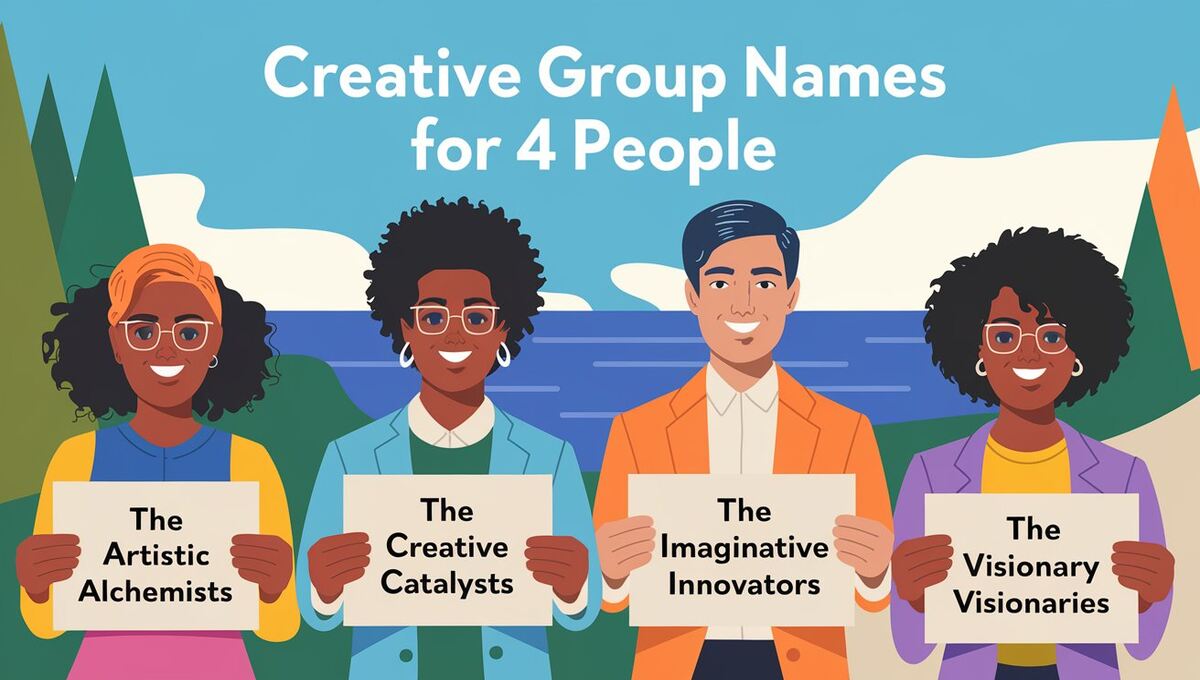 4 Person Team Names: Unique & Memorable - Fascinate Names